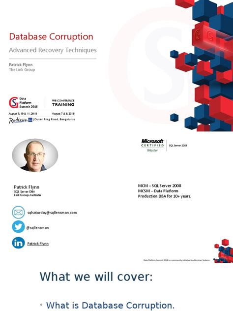 Database Corruption Advanced Recovery Techniques Pdf Microsoft Sql Server Databases