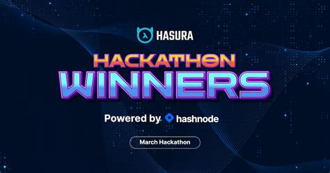 🚀 Hasura X Hashnode Hackathon Winners