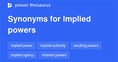 9 Synonyms For Implied Powers Related To Authority