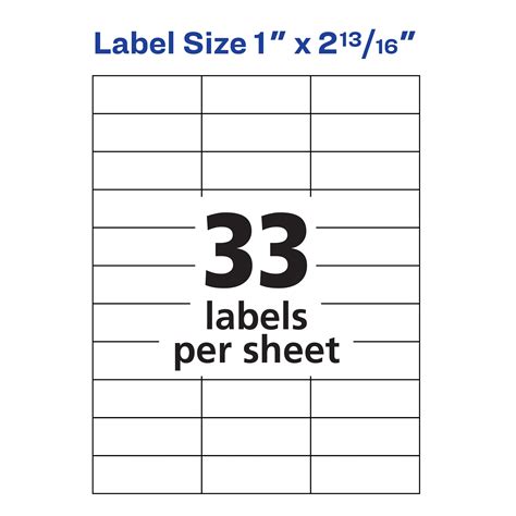 White Address Labels For Copiers 1 X 2 1316 5351 Avery Avery