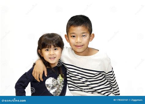 Japanese Brother And Sister Stock Image Image Of People Copy 178323161