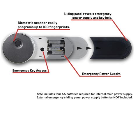 Biometric Security Safe W Key Fingerprint Access Black Rain Ordnance Inc