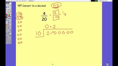 Frac To Dec No Calc Youtube