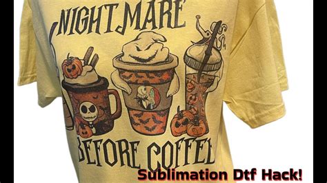 Sublimation Hack 100 Cotton With Dtf Film And Dtf Powder Sublime