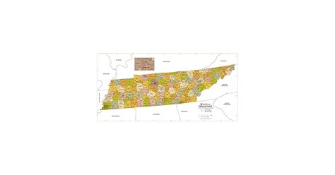 Large Map Of Tennessee Zip Codes Zip Code 37401 Search