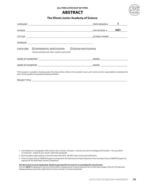 Abstract Sheet Form ≡ Fill Out Printable Pdf Forms Online