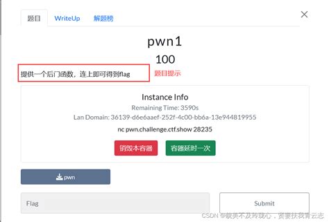 pwn test your nc write up csdn博客