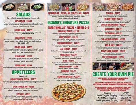 Online Menu Of Gusanos Chicago Style Pizzeria Restaurant Fort Smith