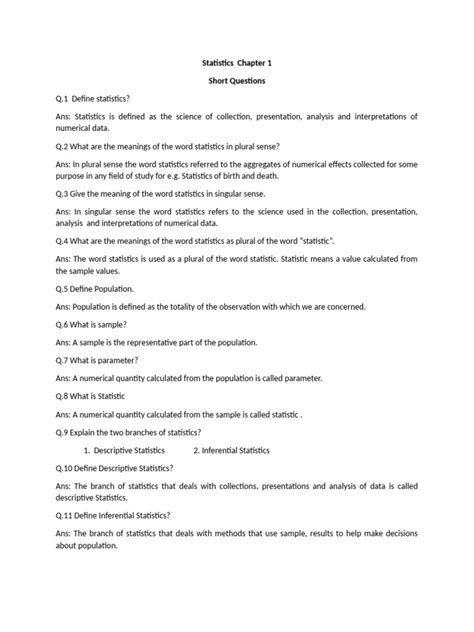 Statistics Chapter 1 Pdf