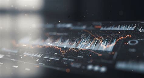 Futuristic Data Visualization Stock Market Financial Analytics Report Charts Graphs Stock