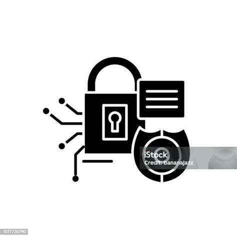 Security Framework Black Icon Vector Sign On Isolated Background