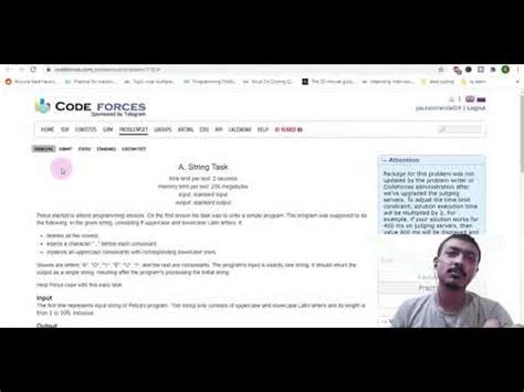 CP 4 String Task CodeForces 118 A YouTube