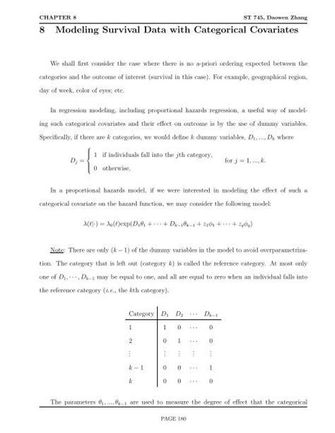 8 Modeling Survival Data With Categorical Ncsu Statistics
