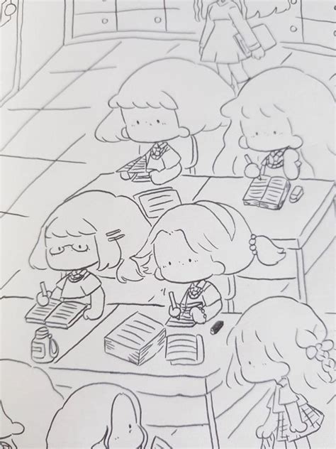 教室里的同学简笔画 图文怎么画（漂亮11张） 简笔画图片大全