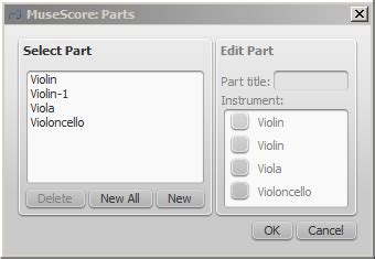 Parts MuseScore