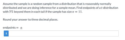 Solved Assume The Sample Is A Random Sample From A