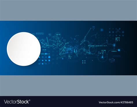 Technology Background With Plexus Effect Big Data Vector Image