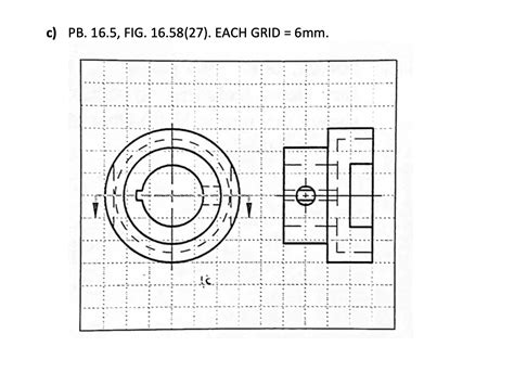 solved q1 redraw a the two views and draw section view of