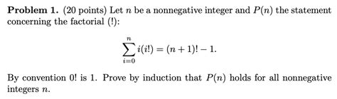 Solved Problem 1 20 Points Let N Be A Nonnegative Integer