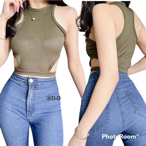 Diane Crop Top Sexy Top Freesize Jaes Collection Ph Lazada Ph