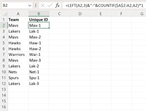 How To Generate Unique Identifiers In Excel