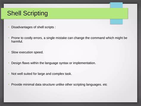 Introduction To Shell Script Ppt