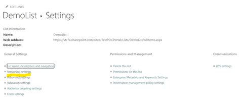 Version History And Document Control In Sharepoint