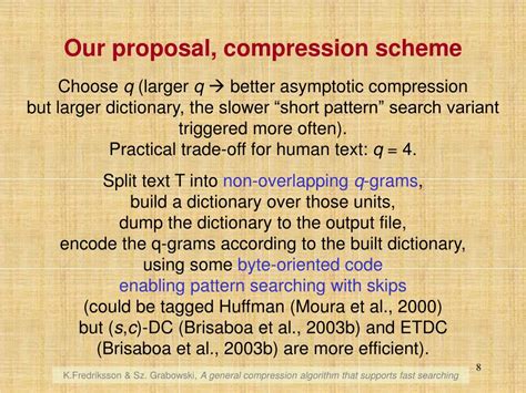 Ppt A General Compression Algorithm That Supports Fast Searching