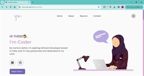 [video] zahra vakil on linkedin portfoliowebsite 10daysjsproject webdevelopment techjourney…