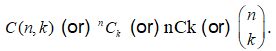 N Choose K Formula Use Questions Solved Examples