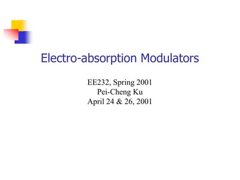 Slides For Ea Modulator