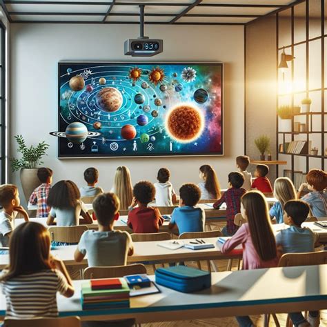 Interactive Touchscreen Science Classroom Ai Art Generator Easy