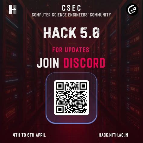 Hack5 Csec Hackathon Joindiscord Codingcommunity Techinnovators Techenthusiast Csec Nith