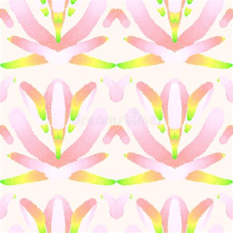 Seamless Pattern With Dotted Geometric Drawing Stock Vector