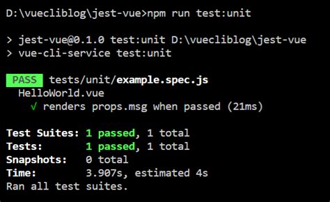 Vue Vue 프로젝트 단위테스트 With Jest Manbalboy Blog