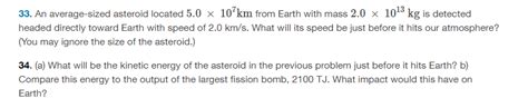 33 An Average Sized Asteroid Located 5 0×107 Km From