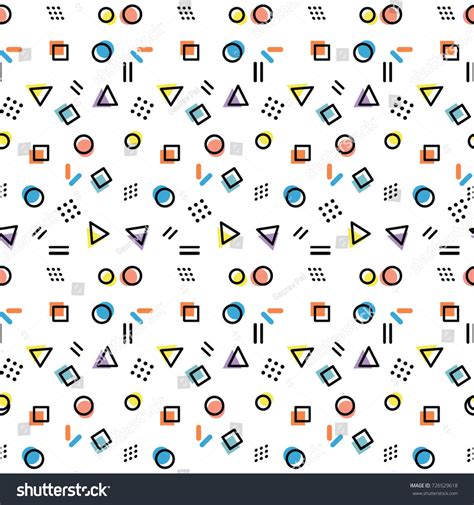 Abstract Random Shapes Pattern Stock Vector Royalty Free 726529618 Shutterstock