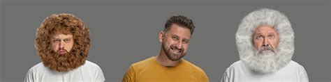 수염과 콧수염을 가진 세 명의 다른 남자의 콜라주 플라이어 25 29세에 대한 스톡 사진 및 기타 이미지 25 29세 3 명 35 39세 Istock