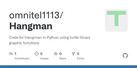 Github Omnitel1113hangman Code For Hangman In Python Using Turtle