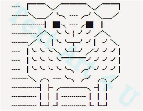 Sheep Unicode Text Art Copy Paste Code Cool Ascii Text Art U