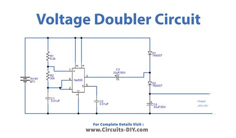 Simple Ic 555 Voltage Doubler