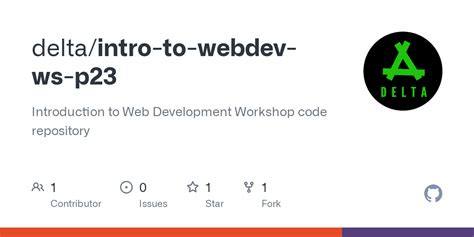 github delta intro to webdev ws p23 introduction to web development