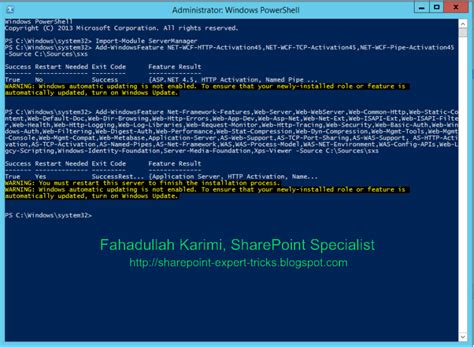 sharepoint tips and tricks install online offline prerequisites for