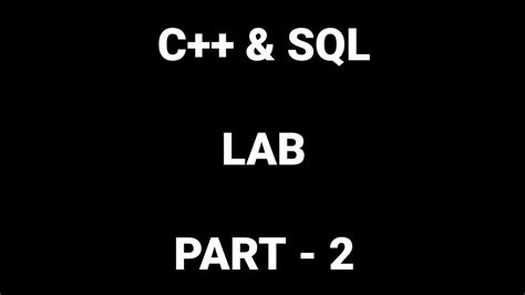 C And Sql Lab Class Part 2 C Question Solving Sem 2 Bca Youtube