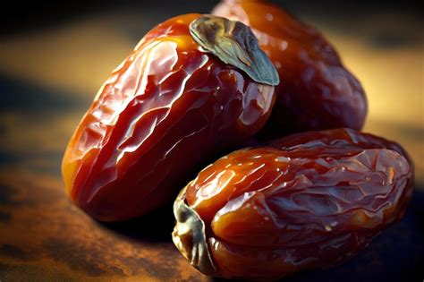 Premium Photo Fresh Medjool Dates Generative Ai