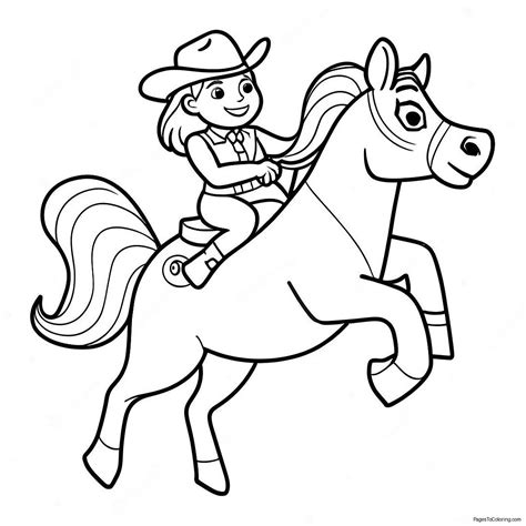 Jessie Riding Bullseye Coloring Page 68943 55410