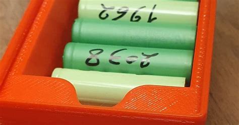 Gridfinity Bin For 18650 Cells 2x4 By Simon Lundell Download Free Stl Model