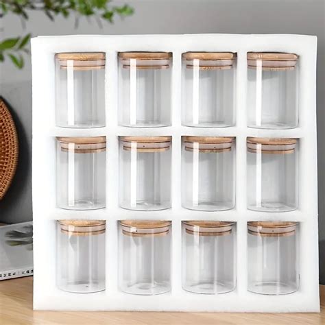 Glass Storage Jar Candy Jars Lids Food Storage Container Temu