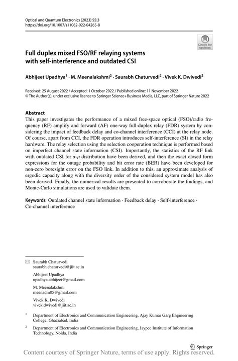 Full Duplex Mixed Fsorf Relaying Systems With Self Interference And Outdated Csi Request Pdf