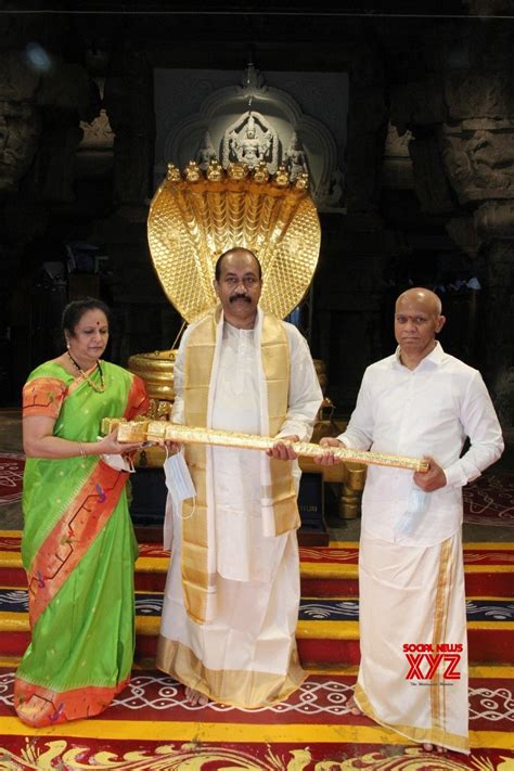 Hyderabad Bizman Donates Rs 1 Cr Gold Sword To Tirupati Deity Social